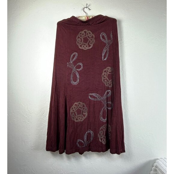 Blue Fish | Skirts | Vintage Blue Fish Hand Printed Jersey Maxi Skirt ...